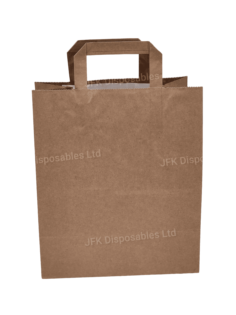 10″ Kraft Paper Carrier Bag External Handle – JFK Disposables